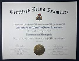 How to make a fake Certified Fraud Examiner certificate?